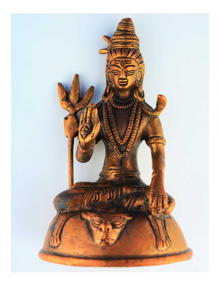 Divinité Indou Sarasvati - Statue en bronze de 5cm-El...
